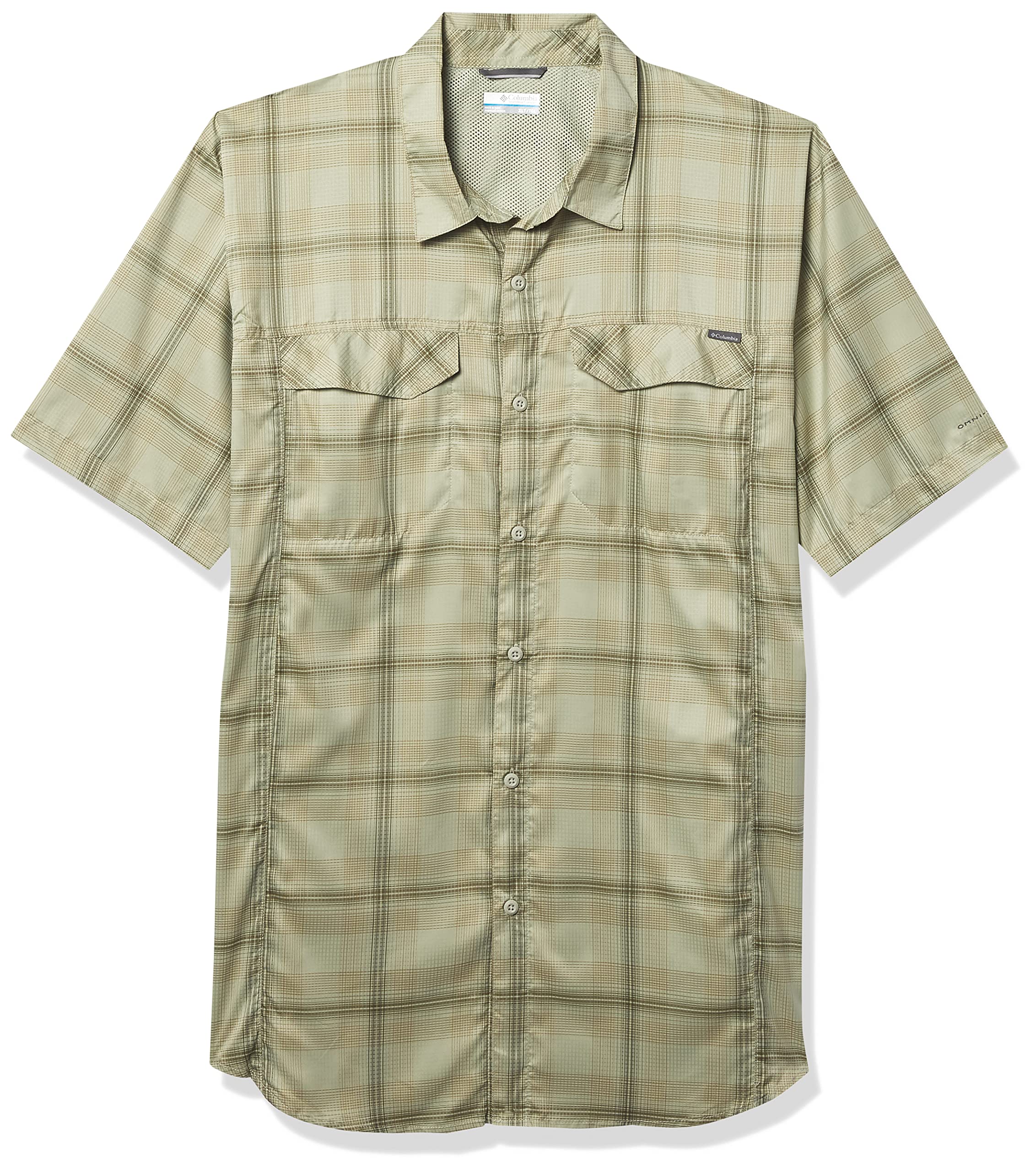 Columbia Men's Silver Ridge Lite Short Sleeve, Safari Large Plaid, Medium