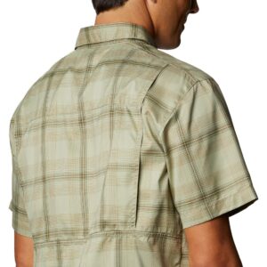 Columbia Men's Silver Ridge Lite Short Sleeve, Safari Large Plaid, Medium