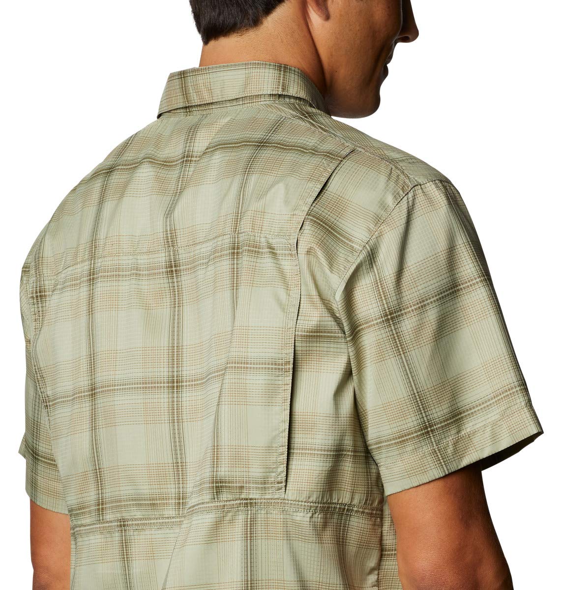 Columbia Men's Silver Ridge Lite Short Sleeve, Safari Large Plaid, Medium