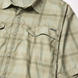 Columbia Men's Silver Ridge Lite Short Sleeve, Safari Large Plaid, Medium