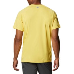 Columbia Men's PFG Respool Knit Short Sleeve, Sun Glow, Large