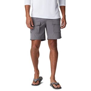 Columbia Men’s Permit III Shorts, Sun Protection, City Grey, Large