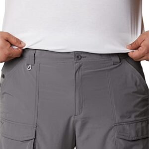 Columbia Men’s Permit III Shorts, Sun Protection, City Grey, Large