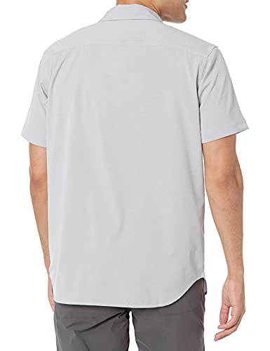 Columbia Men's Viewmont Stretch Short Sleeve, Columbia Grey Heather, Large