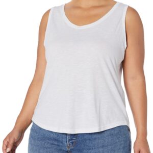 Columbia Women’s Cades Cape Tank Top, Moisture Wicking, Comfort Stretch, White, XX-Large