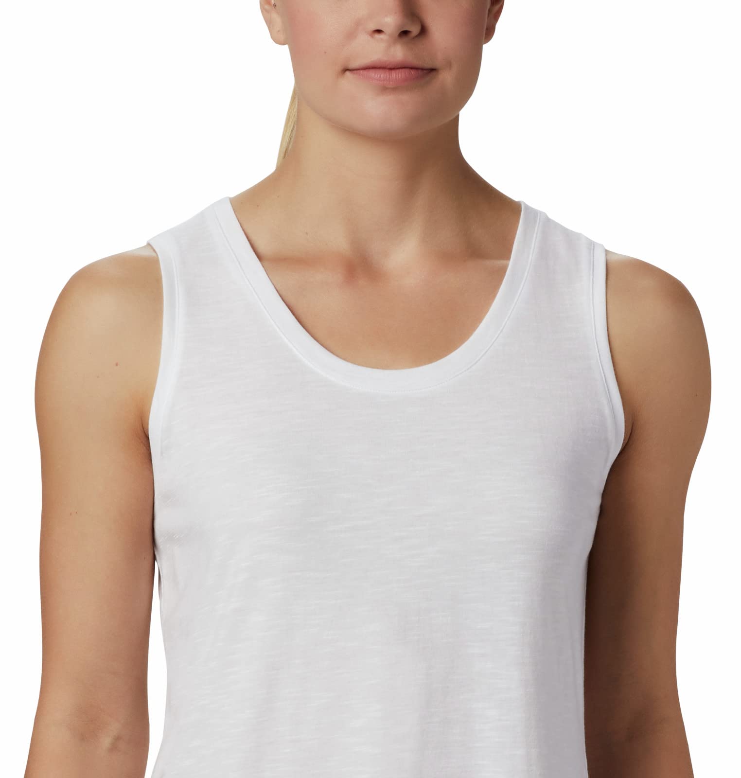 Columbia Women’s Cades Cape Tank Top, Moisture Wicking, Comfort Stretch, White, XX-Large