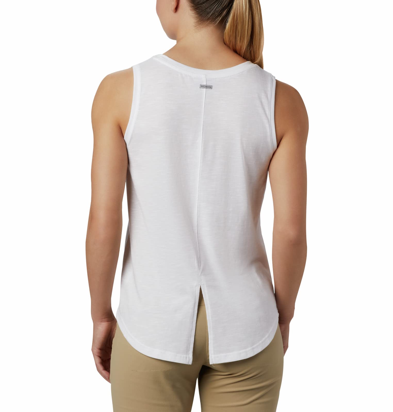 Columbia Women’s Cades Cape Tank Top, Moisture Wicking, Comfort Stretch, White, XX-Large