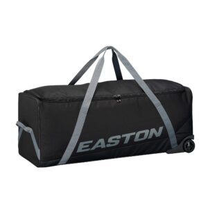 easton | team equipment wheeled bag | baseball & fastpitch softball | black