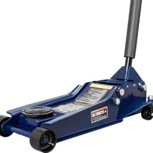 TCE AT84007U Torin Hydraulic Low Profile Service/Floor Jack with Dual Piston Quick Lift Pump, 4 Ton (8,000 lb) Capacity, Blue