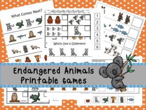 30 printable endangered animals games and activities