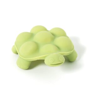 doddle & co. the chew teether, poppable bubbles, like bubble wrap but better, toddler teething fidget toy for baby (turtle)