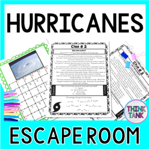 hurricanes escape rooms - natural disasters activity