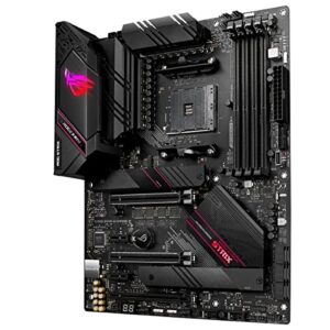 ROG Strix B550-E Gaming AMD Ryzen AM4 ATX Motherboard (PCIe 4.0, 16 Power Stages, Intel WiFi 6, Intel 2.5 Gb Ethernet, Dual M.2, OptiMem II, AI Noise-Canceling Microphone, USB 3.2 Gen 2 & Aura Sync)