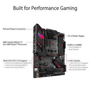 ROG Strix B550-E Gaming AMD Ryzen AM4 ATX Motherboard (PCIe 4.0, 16 Power Stages, Intel WiFi 6, Intel 2.5 Gb Ethernet, Dual M.2, OptiMem II, AI Noise-Canceling Microphone, USB 3.2 Gen 2 & Aura Sync)