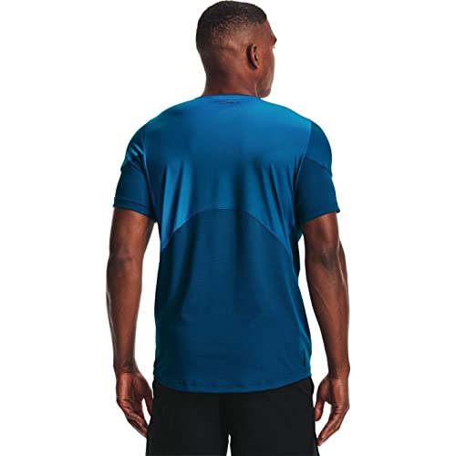 Under Armour Rush Heatgear 2.0 Print Short Sleeve T-shirt, Blue Circuit (436)/Black, XX-Large