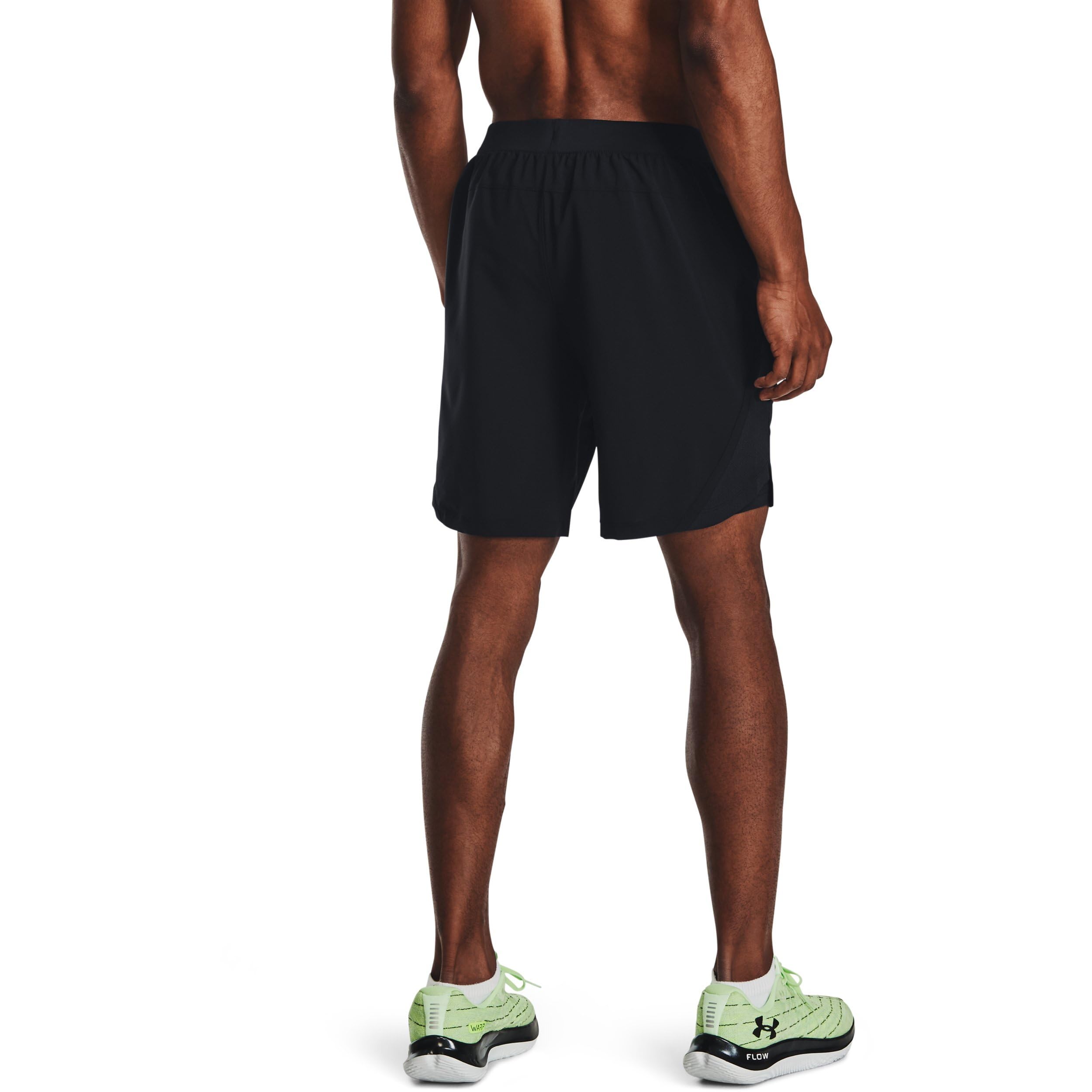 Under Armour Men's Launch Run 7-Inch 2-in-1 Shorts , Black (001)/Reflective , XX-Large