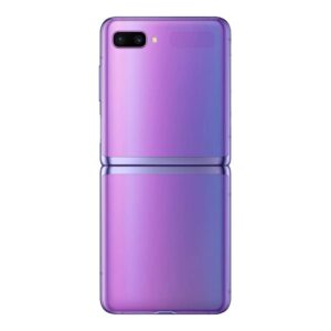 SAMSUNG Galaxy Z Flip Factory Unlocked Cell Phone |US Version - Single SIM | 256GB of Storage | Folding Glass Technology | Long-Lasting Battery | US Warranty | Mirror Purple (Renewed)