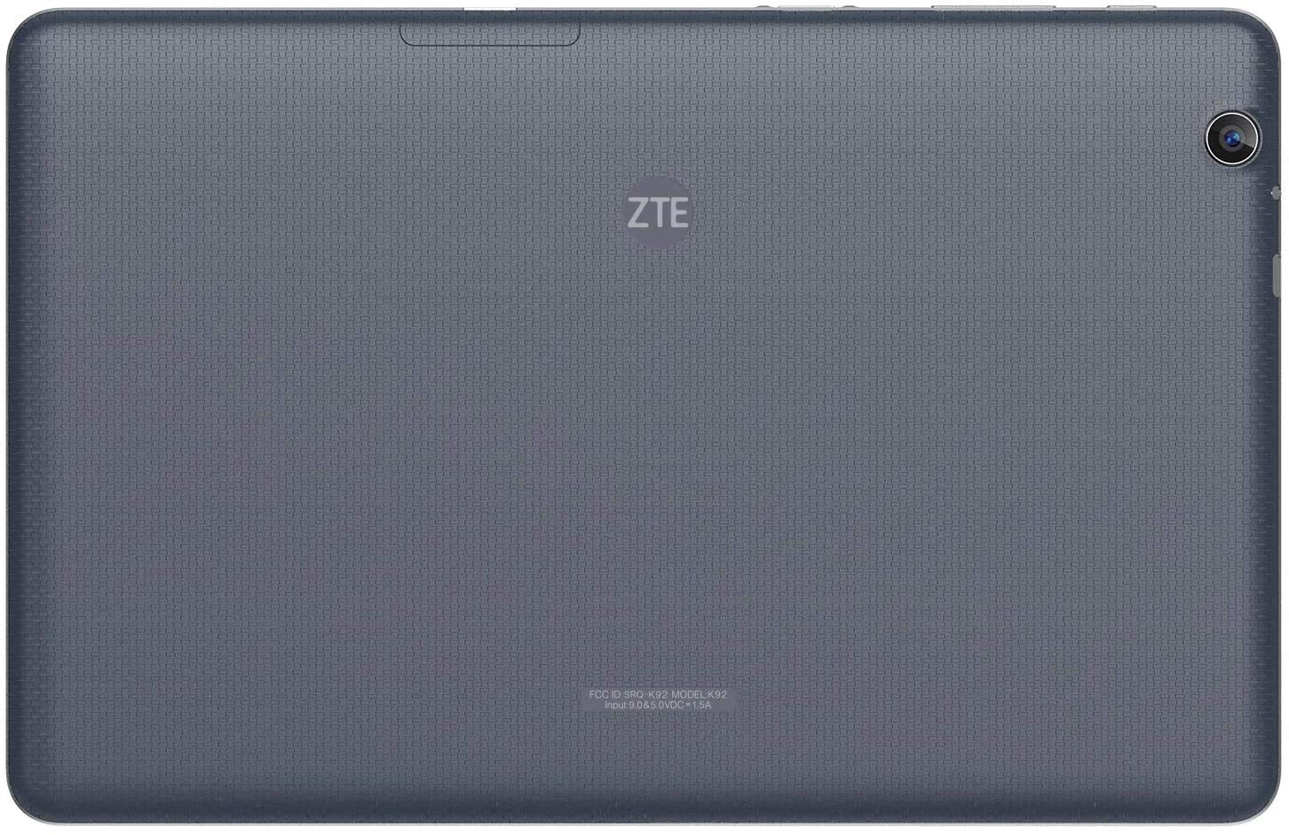 ZTE K92 Primetime 10.1" Tablet (32GB, WiFi + Cellular) Full HD Display, Snapdragon 625, Hotspot, 4G LTE GSM Unlocked (128GB SD Bundle) Navy