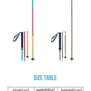 AONIJIE Folding Ultralight 7075 Aluminum Alloy Trekking Poles Quick Lock Trekking Hiking Pole Walking Stick (110 CM Style 2)