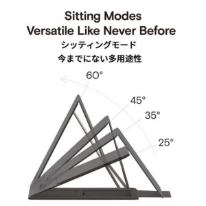 MOFT Z Invisible Thin Sit-Stand Desk, Portable, Ajustable Sit-Stand Angles, Compatible with Most Laptops