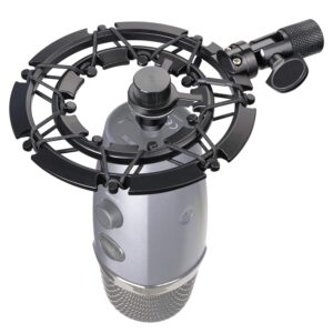 blue yeti nano shock mount, lightweight alloy shockmount reduces vibration shock noise matching mic boom arm, designed for blue yeti nano microphone by youshares