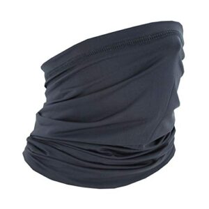 Neck Gaiter Balaclava Bandana Headwear Scarf for Cycling Fishing Running Dust Wind Sun Protection (Black)