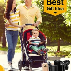 Universal Cup Holder Stroller Drink Holder for Bikes, Trolleys or Walkers, Fits Most Cups