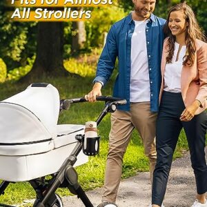 Universal Cup Holder Stroller Drink Holder for Bikes, Trolleys or Walkers, Fits Most Cups