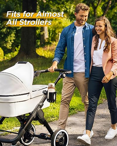 Universal Cup Holder Stroller Drink Holder for Bikes, Trolleys or Walkers, Fits Most Cups