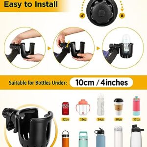 Universal Cup Holder Stroller Drink Holder for Bikes, Trolleys or Walkers, Fits Most Cups