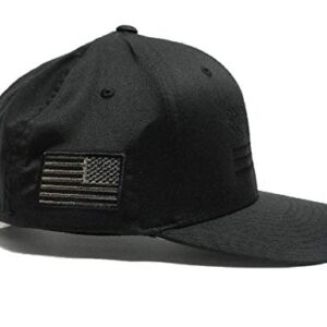 Ultimate American Flag Hat Tactical Operator The Blackout Flexfit (Black, XL/2XL)