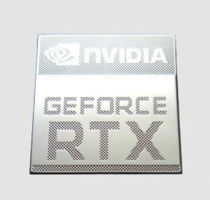 vath made metal sticker compatible with nvidia geforce rtx 18 x 18mm / 11/16" x 11/16" [1043]