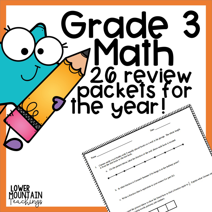 Grade 3 Math Review Bundle