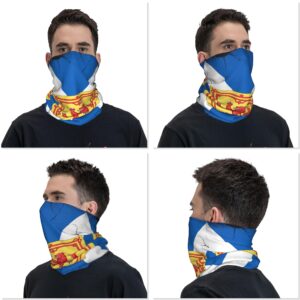 HSELOGI 4Pcs USA Scotland Flag Magic Headwear Neck Gaiter Tube Scarf Headbands Bandana Balaclava Helmet for Outdoor