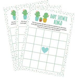 Cactus Bingo Baby Shower Game - 24 Count