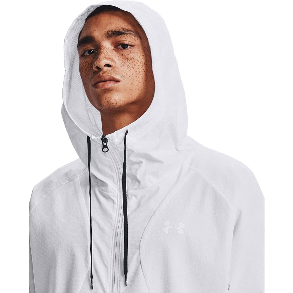 Under Armour Woven Windbreaker T-shirt, White (100)/White, XX-Large