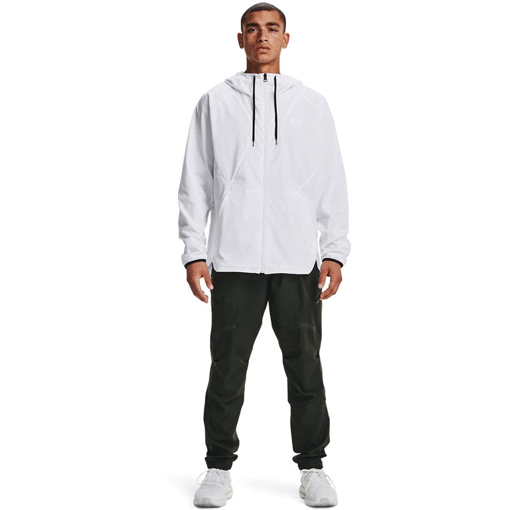 Under Armour Woven Windbreaker T-shirt, White (100)/White, XX-Large