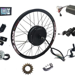 5000W Rear Wheel Electric Bike Conversion Kit, 72V 100A Sine Wave Controller, TFT Display System, Disc Brake,5000W Brushless gearless Motor, (26inch Rear)