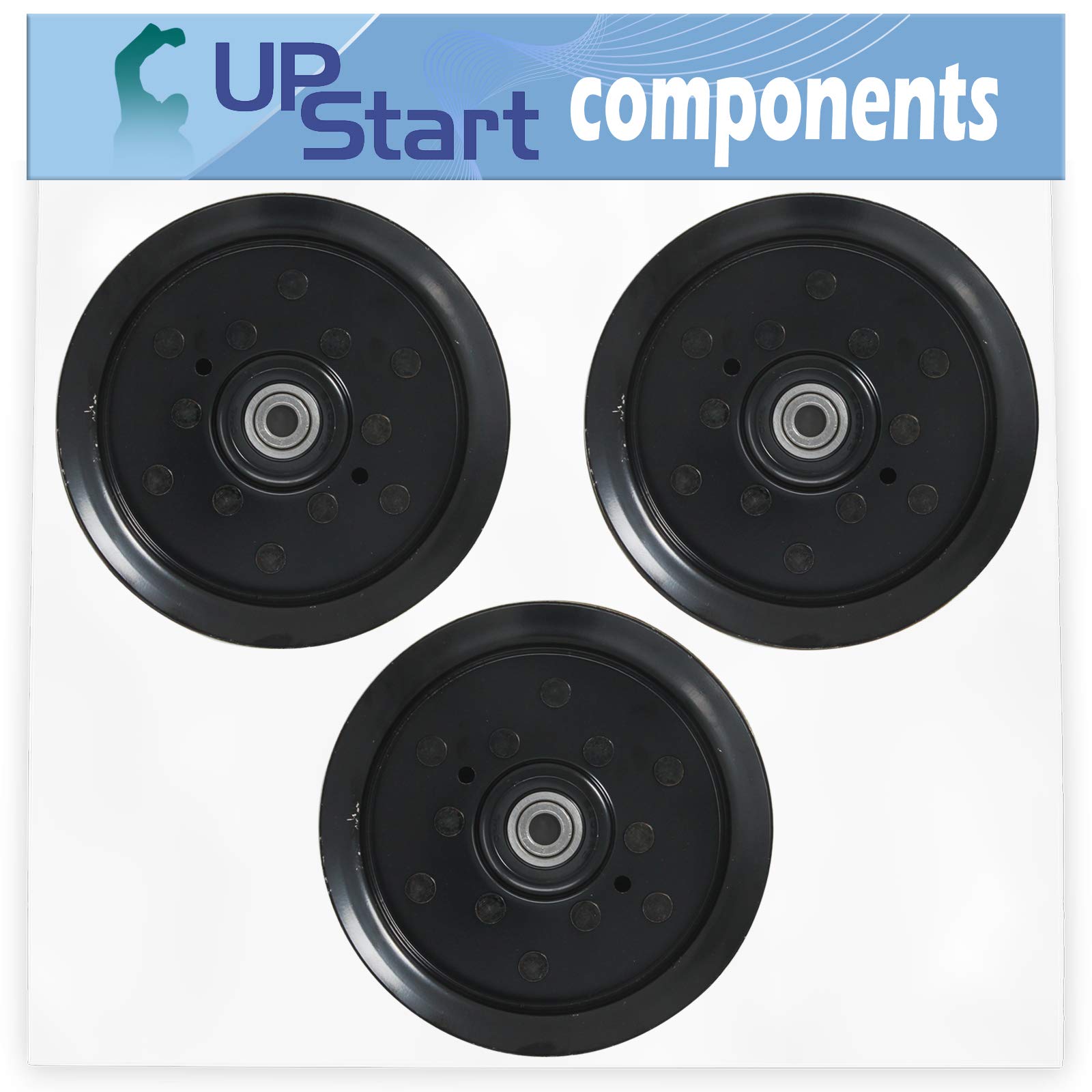 UpStart Components 3-Pack 532196106 Idler Pulley Replacement for Husqvarna 2348 LS (96043004900) (2008-03) Ride Mower - Compatible with 196106 197379 Pulley