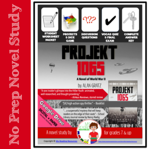 novel study: projekt 1065 by alan gratz (print + digital)