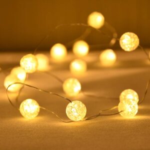 grandhome cactus decor string lights, cactus ornament fairy lights battery powered, 10ft 30led string lights warm white, 8 modes with remote for tropical themed bedroom wedding home party decoration