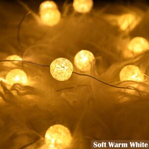 Grandhome Cactus Decor String Lights, Cactus Ornament Fairy Lights Battery Powered, 10ft 30LED String Lights Warm White, 8 Modes with Remote for Tropical Themed Bedroom Wedding Home Party Decoration