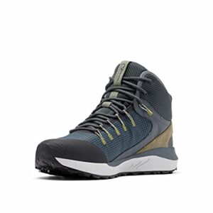 Columbia Men's Trailstorm Mid Waterproof, Graphite/Creek, 8