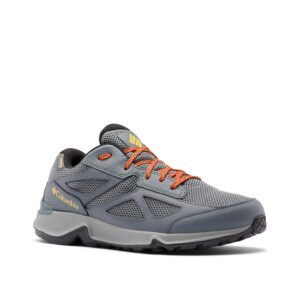 Columbia Mens Vitesse Fasttrack Waterproof Hiking Shoe, Graphite/Bright Gold, 9.5 US