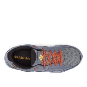 Columbia Mens Vitesse Fasttrack Waterproof Hiking Shoe, Graphite/Bright Gold, 9.5 US