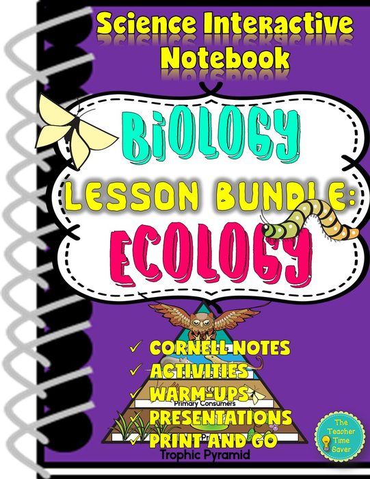 Ecology, Ecosystem, & Food Webs Lesson Bundle | Biology Curriculum