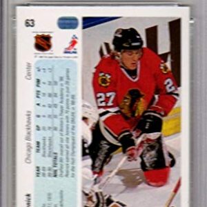 Beckett-BAS Jeremy Roenick 1990-1991 Upper Deck Rookie Chicago Blackhawks Autographed Signed Trading Card