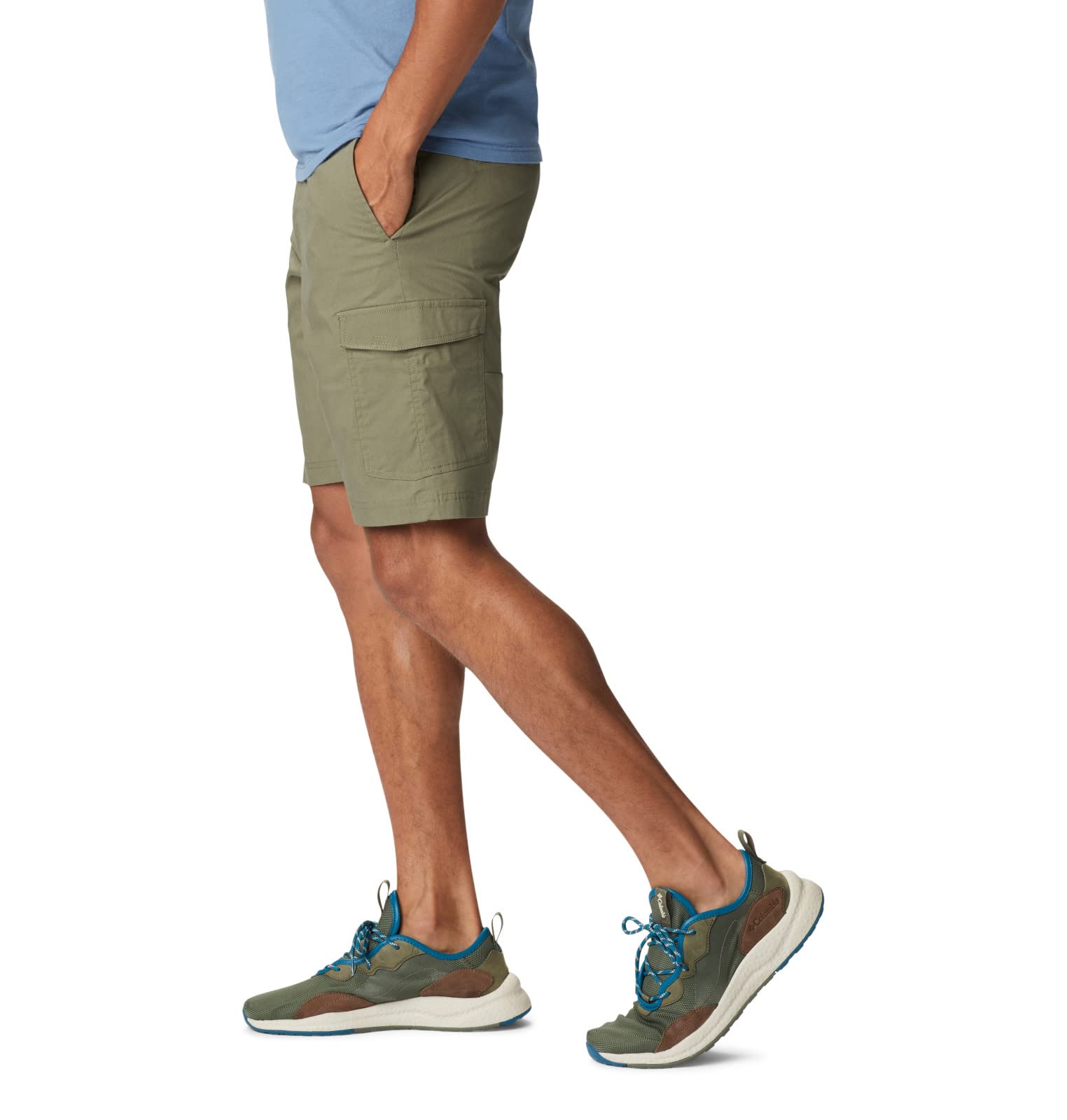 Columbia Mens Brentyn Trail Cargo Hiking Shorts, Stone Green, 50x8 US