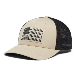 Columbia Mesh Tree Flag Ball Cap, Ancient Fossil, Large/X-Large