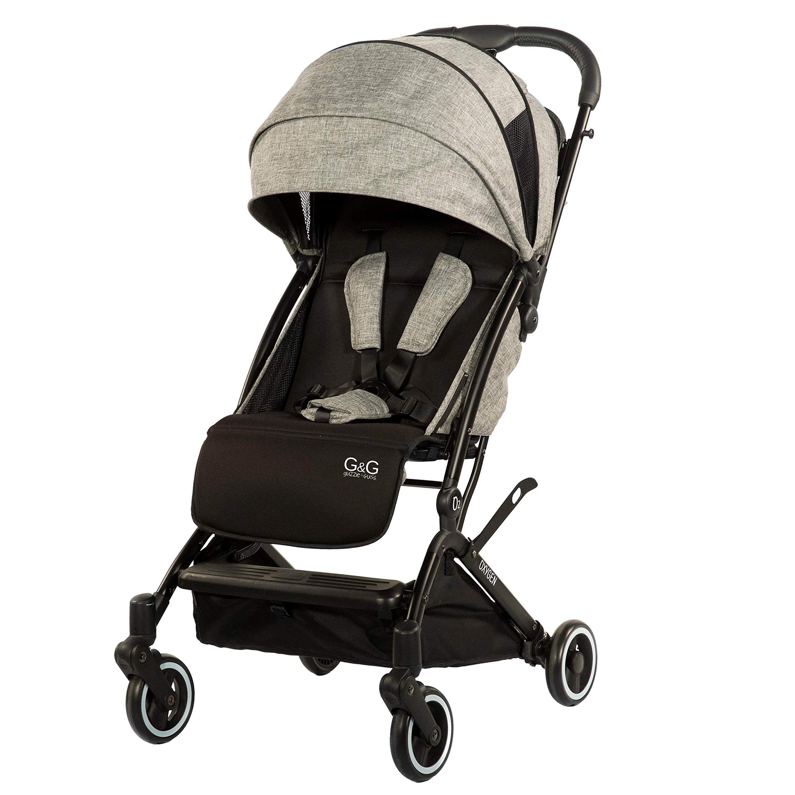 guzzie+Guss Oxygen Stroller (2020 Edition), GG030SP20, Salt & Pepper